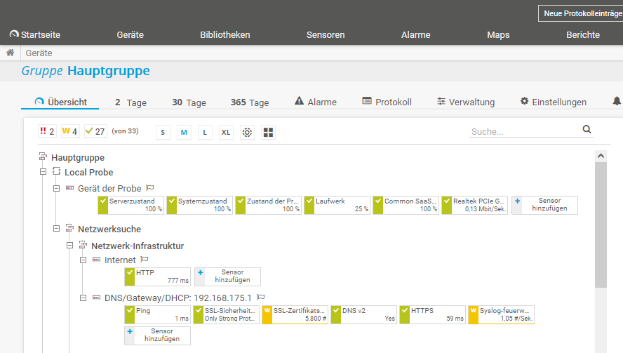UTM Syslog - Beispiel: Paessler PRTG – Securepoint Wiki