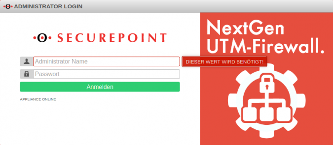 Zugänge der UTM – Securepoint Wiki